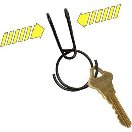 Schlüsselring KSQR-01-R6 SqueezeRing Easy Load Key Clip Schwarz 1 St. - Nite Ize