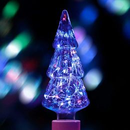 Led Deko Gluehbirne E27 Glühlampe Bunte Magisch Farbwechsel Weihnachtsbaumfoermige Dekorative Gluehbirne für Weihnachten Party Hochzeit Haus