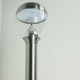 Licht-Erlebnisse - led Außenlampe Modern Edelstahl Optik - Edelstahloptik (Bilder zeigen Tag & Nachtaufnahmen)