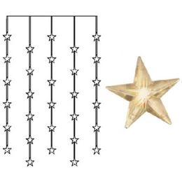 STAR TRADING - 2006-74-1 Weihnachtsdekoration lichterkette star curtain led 30X0,06W Kunststoff transparent, weiss L:90cm B:4cm H:120cm