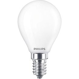PCE Philips Lighting 76343500 led eek f (a - g) E14 Tropfenform 4.3 w = 40 w Warmweiß (ø x l) 4.5 cm x 8