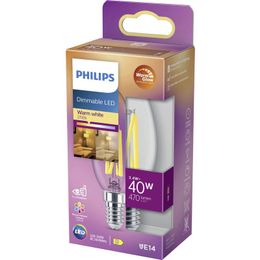 PCE Philips Lighting 871951432421300 led eek d (a - g) E14 Kerzenform 3.4 w = 40 w Warmweiß (ø x l) 35 m