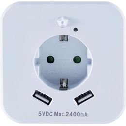 PCE - InnTec SLED02 LED-Nachtlicht mit Bewegungsmelder led Warmweiß Weiß