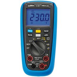 METRIX - mtx 204 Hand-Multimeter digital Grafik-Display cat iii 600 v Anzeige (Counts): 6000