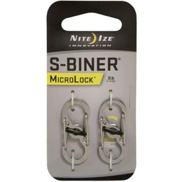 NI-LSBM-11-2R3 Karabiner MicroLock S-Biner 2 35 mm x 15 mm x 7 mm 2 St. - Nite Ize