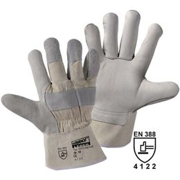 Grau - l+d Upixx Asphalt 1578 Rindnarbenleder Arbeitshandschuh Größe (Handschuhe): Universalgröße en 388:20