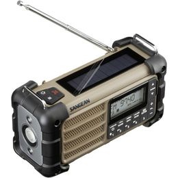 Braun Sangean MMR-99 Outdoorradio ukw Notfallradio, Bluetooth® Solarpanel, spritzwassergeschützt, staubdi