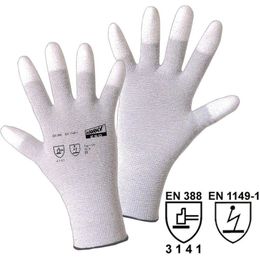 Grau L+d worky esd tip 1170-8 Nylon Arbeitshandschuh Größe (Handschuhe): 8, m en 388, en 511 cat ii 1 p