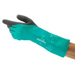 Grau - Ansell 58735110 AlphaTec® Chemiekalienhandschuh Größe (Handschuhe): 11 en 388:2016, en 407:2020, en