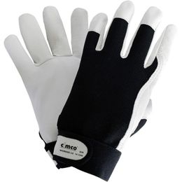 CIMCO - Worker 2.0 schwarz/weiß 141244 Nappaleder Arbeitshandschuh Größe (Handschuhe): 8, m en 388