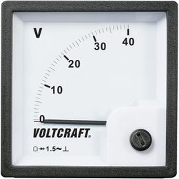 Voltcraft - AM-72x72/40V AM-72x72/40V Analog-Einbaumessgerät AM-72x72/40V 40 v Drehspule
