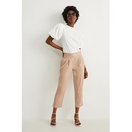C&A Stoffhose-High Waist-Tapered Fit
