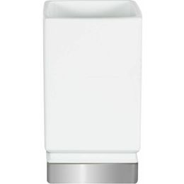 Spirella - Zahnbürstenhalter 'Roma' aus weißem Porzellan 7 x 6,5 x 12 cm