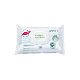 Bode Chemie Mikrozid® sensitive wipes Oberflächen-Desinfektionsmittel (100-St. für Desinfektion von sensiblen Bereichen und empfindlichen Oberflächen)
