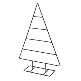 DIJK Dekofigur Deko Tannenbaum aus Metall schwarz Weihnachtsbaum Pyramide dekorieren