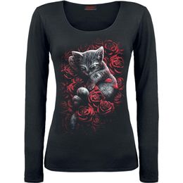 Spiral Bed Of Rose Langarmshirt schwarz in L