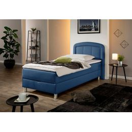 Maintal Polsterbett Lucas, mit Bettkasten, in 4 Breiten und wahlweise 2 Matratzenarten, blau