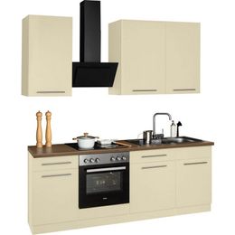 Wiho-Küchen wiho Küchen Küchenzeile Unna, mit E-Geräten, Breite 220 cm, gelb