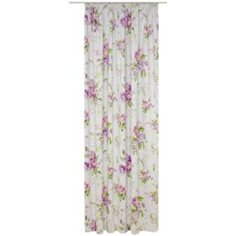 Vorhang Montrose, WIRTH, Kräuselband (1 St), verdunkelnd, lila|rosa