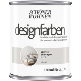 Schöner Wohnen Farbe SCHÖNER WOHNEN FARBE Wand- und Deckenfarbe designfarben, hochdeckende Premium-Wandfarbe, Farbwelt grau, grau