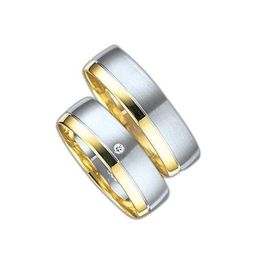 Firetti Trauring Schmuck Geschenk Gold 375 Hochzeit Ehering Trauring "LIEBE", Made in Germany, wahlweise mit oder ohne Brillant, gelb|goldfarben|silberfarben|weiß