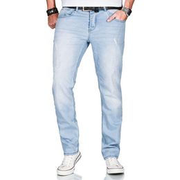 Alessandro Salvarini Slim-fit-Jeans ASCatania mit used look Effekt und mit 2% Elasthan, blau