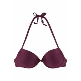 Lascana Push-Up-Bikini-Top 'Italy' rot Gr. 34 Cup C. Mit Raffung. Mit Bügel