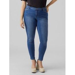 Vero Moda Curve Slim-fit-Jeans VMFANYA SLIM JEANS VI3312 GA CUR NOOS, blau