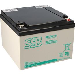 Ssb Battery - ssb Blei Akku sbl 26-12i agm Batterie M5 Schraubanschluss - 12V 26Ah