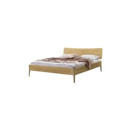 Hasena Lounge Spezia Bettgestell Massivholz 160x210 cm Braun Form Eiche Massivholz