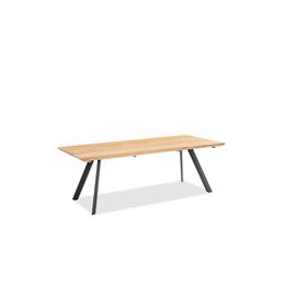 Niehoff Valletta Tisch Tischplatte Teak recycelt/ Aluminiumgestell 220x95x76 cm Anthrazit Teak Massivholz/Aluminium