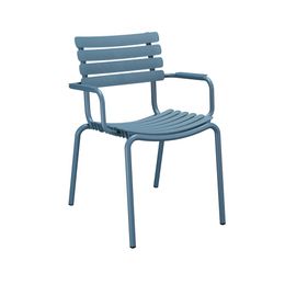 Houe ReCLIPS Stuhl mit Armlehne Aluminiumgestell Sky blue