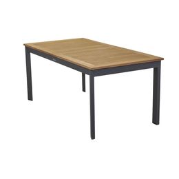 LC Garden Unicamo Ausziehtisch Aluminium/Teak Natur 180/240x90 cm Natur/Anthrazit Teak/Aluminium