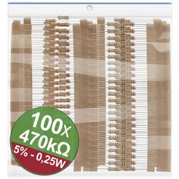 22P079 22P079 Kohleschicht-Widerstand Sortiment 470 kΩ axial bedrahtet 0.25 w 5 % 1 Set - Quadrios