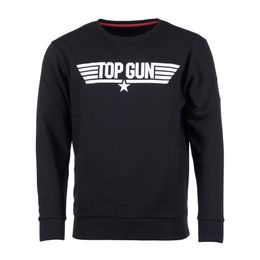 Top Gun Sweatshirt Herren Gr&ouml;&szlig;e M schwarz / wei&szlig;