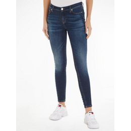 Tommy Jeans Skinny-fit-Jeans mit dezenten Label-Applikationen, blau