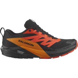 Salomon SENSE RIDE 5 Laufschuhe Herren in black-scarlet ibis-turmeric