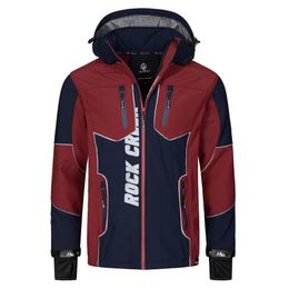 Rock Creek Outdoorjacke Herren Gr&ouml;&szlig;e L navy / dunkelrot / wei&szlig;