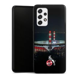 DeinDesign Galaxy A53 5G Handy Silikon H&uuml;lle Case schwarz Handyh&uuml;lle Official Licensed Product Stadium 1. Fc K&ouml;ln