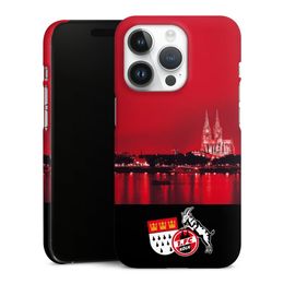 DeinDesign iPhone 14 Pro Handy Premium Case Smartphone Handyh&uuml;lle Schutzh&uuml;lle matt 1. Fc K&ouml;ln Skyline Official Licensed Product Premium Case
