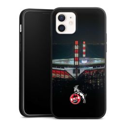 DeinDesign iPhone 12 Handy Premium Silikon H&uuml;lle Handyh&uuml;lle schwarz Case Stadium 1. Fc K&ouml;ln Official Licensed Product Silikon Premium Case
