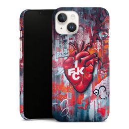 DeinDesign iPhone 14 Handy Premium Case Smartphone Handyh&uuml;lle Schutzh&uuml;lle matt 1. Fck 1. Fc Kaiserslautern Heart Premium Case