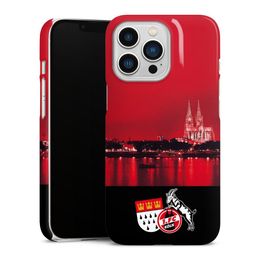 DeinDesign iPhone 13 Pro Handy Premium Case Smartphone Handyh&uuml;lle Schutzh&uuml;lle gl&auml;nzend 1. Fc K&ouml;ln Skyline Official Licensed Product Premium Case