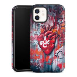 DeinDesign iPhone 12 mini Handy Panzer Handyh&uuml;lle robuste Outdoor H&uuml;lle Schutzh&uuml;lle gl&auml;nzend 1. Fc Kaiserslautern Heart 1. Fck Tough Case