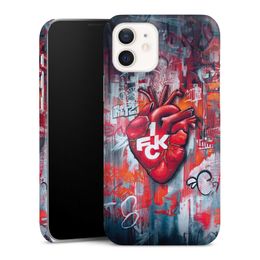 DeinDesign iPhone 12 Handy Premium Case Smartphone Handyh&uuml;lle Schutzh&uuml;lle matt 1. Fck 1. Fc Kaiserslautern Heart Premium Case