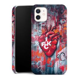 DeinDesign iPhone 12 mini Handy Premium Case Smartphone Handyh&uuml;lle Schutzh&uuml;lle matt 1. Fc Kaiserslautern Heart 1. Fck Premium Case