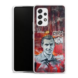 DeinDesign Galaxy A53 5G Handy Silikon H&uuml;lle Case wei&szlig; Handyh&uuml;lle 1. Fck 1. Fc Kaiserslautern Fritz Walter Silikon Case