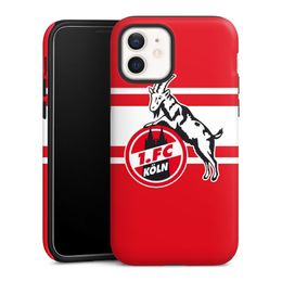 DeinDesign iPhone 12 mini Handy Panzer Handyh&uuml;lle robuste Outdoor H&uuml;lle Schutzh&uuml;lle matt Official Licensed Product 1. Fc K&ouml;ln Coat Of Arms Tough Case