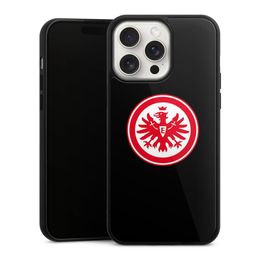 DeinDesign iPhone 15 Pro Max Handy Gallery Case Handyh&uuml;lle 9H Geh&auml;rtetes Glas R&uuml;ckseite H&uuml;lle Sge Eintracht Frankfurt Eagle Gallery Case