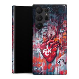 DeinDesign Galaxy S23 Ultra Handy Premium Case Smartphone Handyh&uuml;lle Schutzh&uuml;lle gl&auml;nzend 1. Fck 1. Fc Kaiserslautern Heart Premium Case